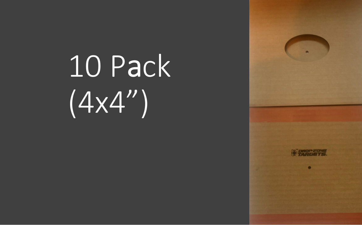 4"x4" DROP AWAY TARGET (10 Pack) – Drop Zone Targets